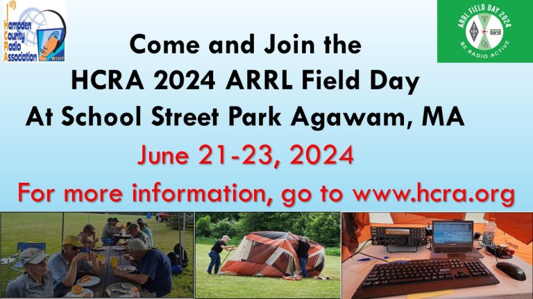 Hampden County (MA) Radio Association Field Day Announcement – ARRL New ...